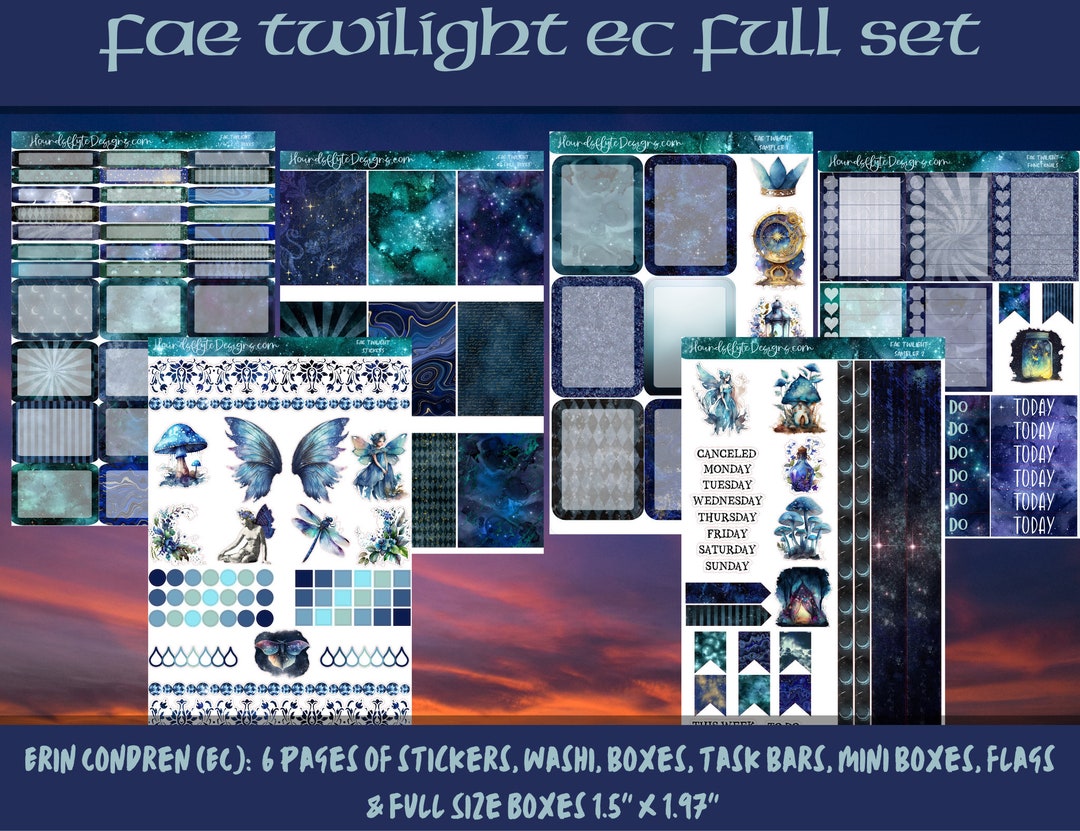 Planner Stickers - Fae Twilight - Etsy