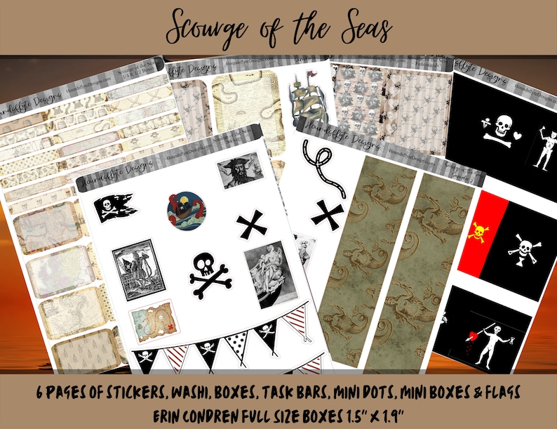 Planner Stickers - Scourge of the Seas - Etsy