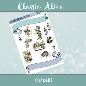 Planner Stickers - Classic Alice - Etsy