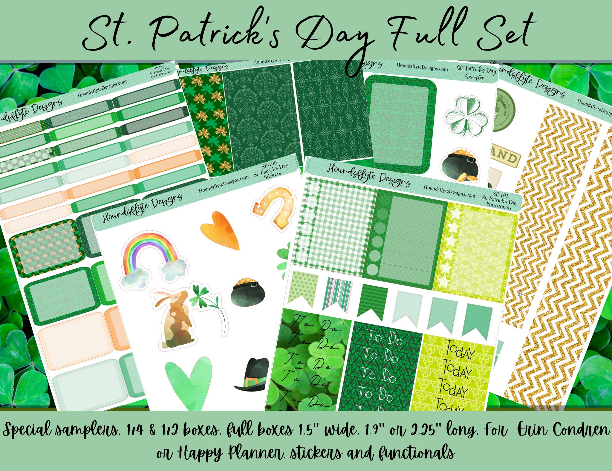 Planner Stickers St. Patrick's Day | Etsy