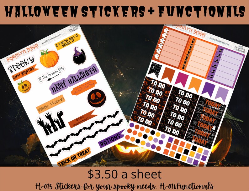 Planner Stickers - Halloween - Etsy