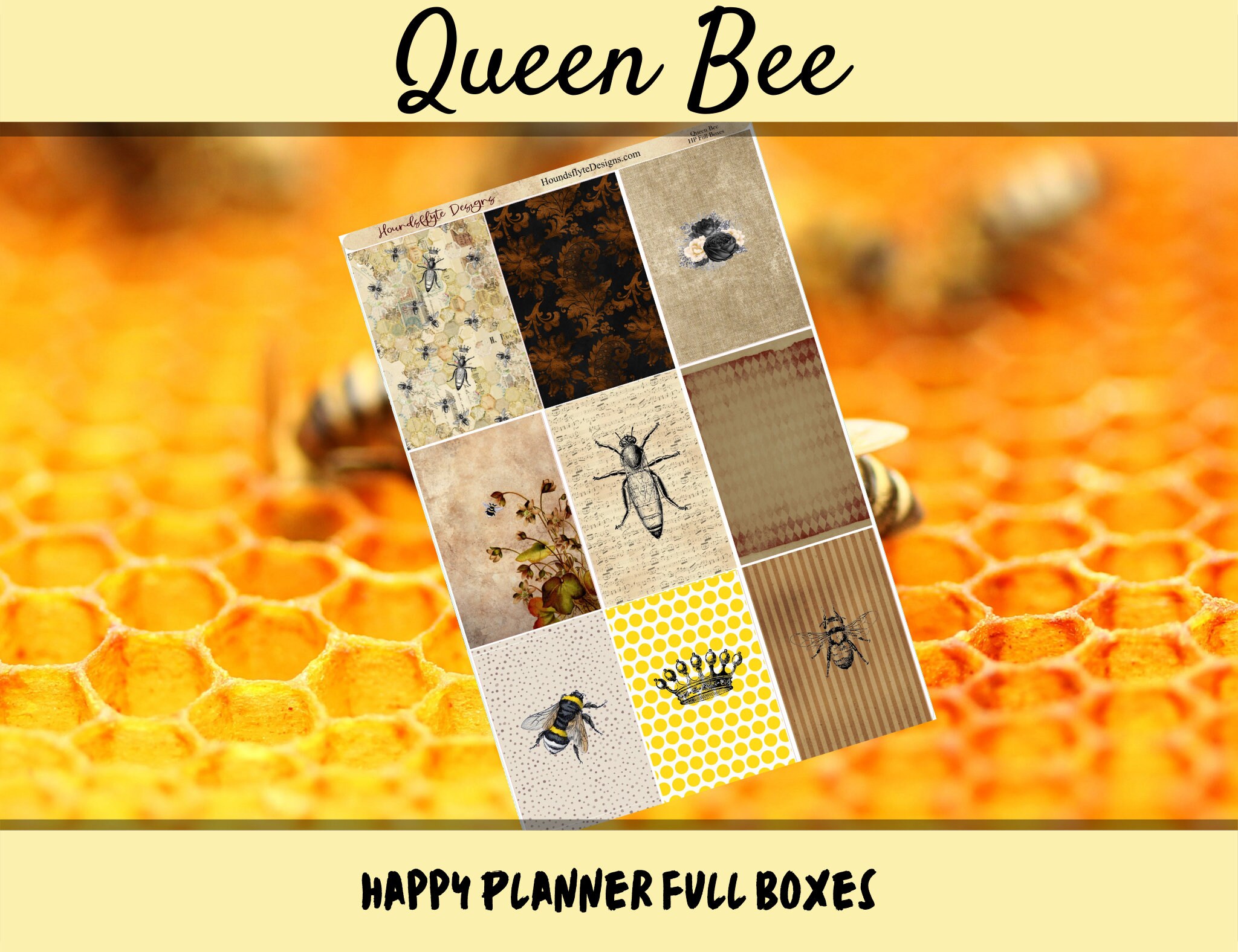 Planner Stickers Queen Bee | Etsy