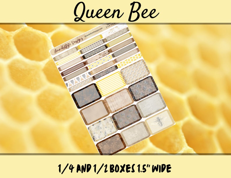 Planner Stickers - Queen Bee - Etsy