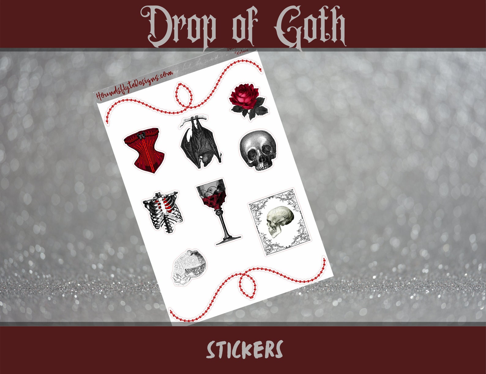 Planner Stickers - Drop of Goth - Etsy