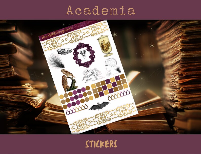 Planner Stickers Academia - Etsy
