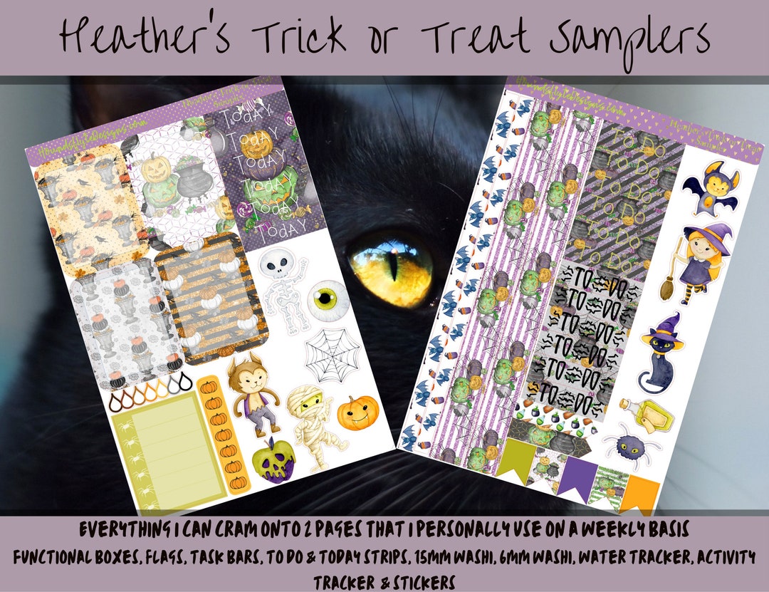 Planner Stickers - Heather's Trick or Treat Sampler - Etsy