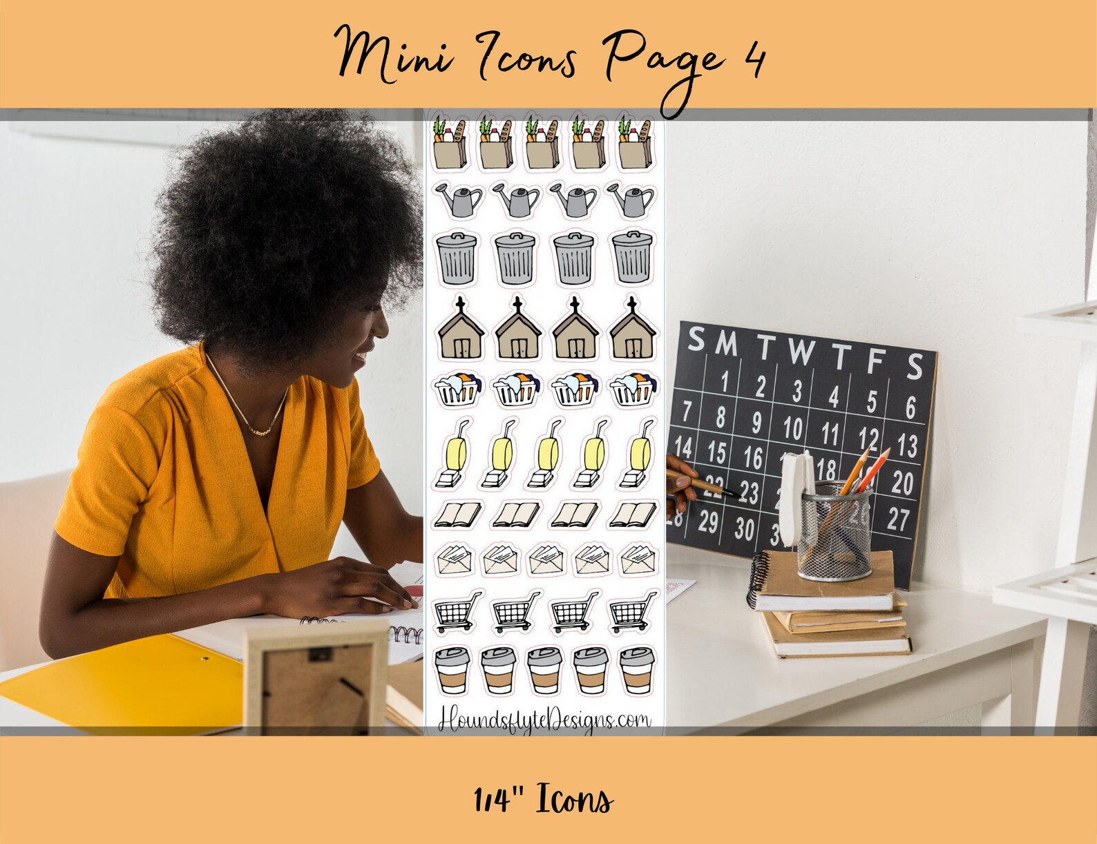 Planner Stickers Mini Sheets of Icons and Task Reminders - Etsy