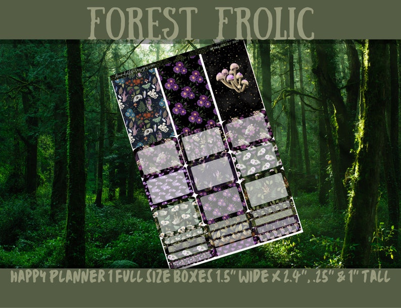 Planner Stickers Forest Frolic - Etsy