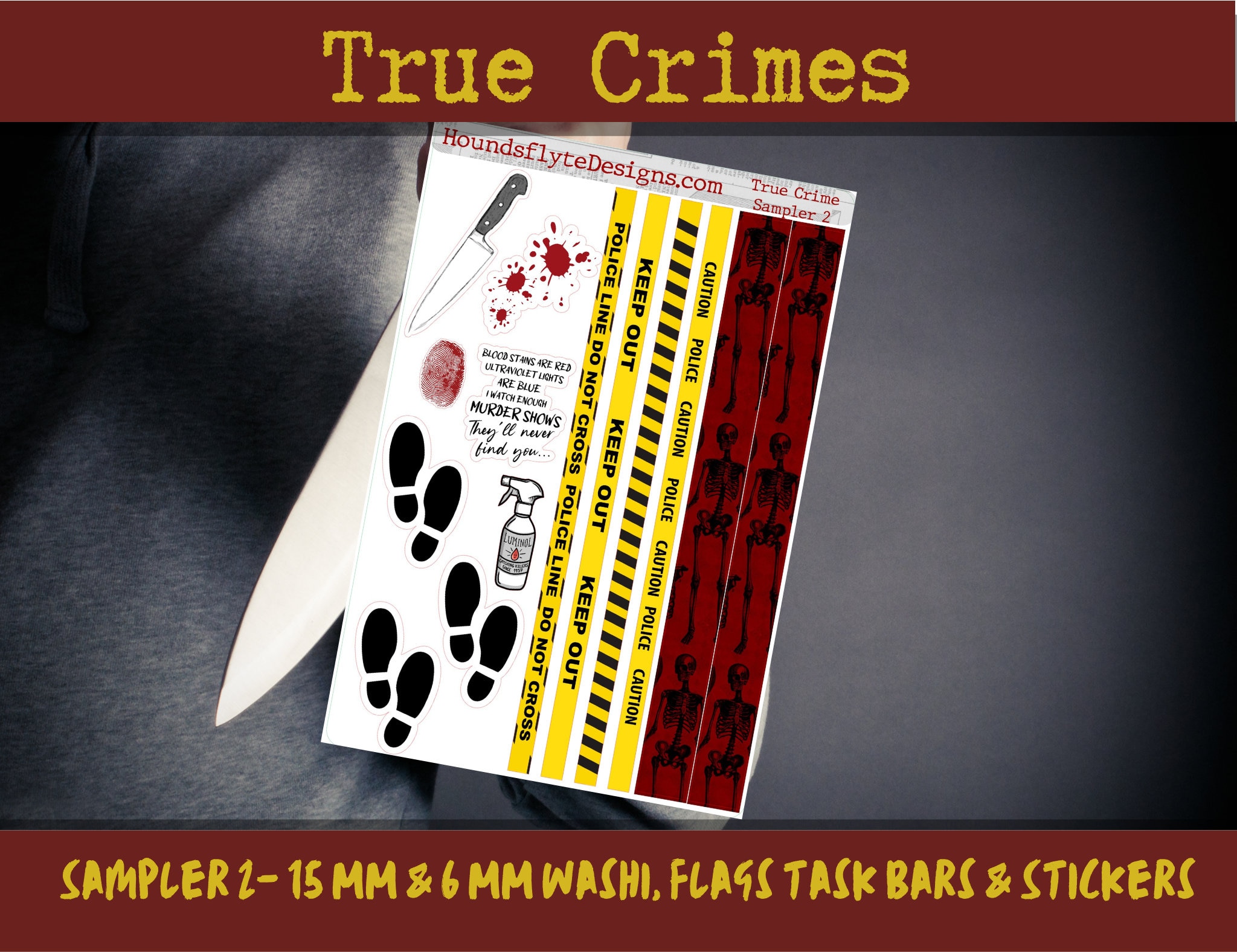 Planner Stickers - True Crime - Etsy