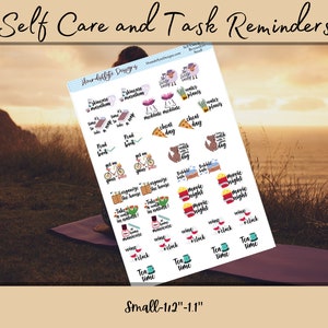 Planner Stickers Self Care & Task Reminders - Etsy