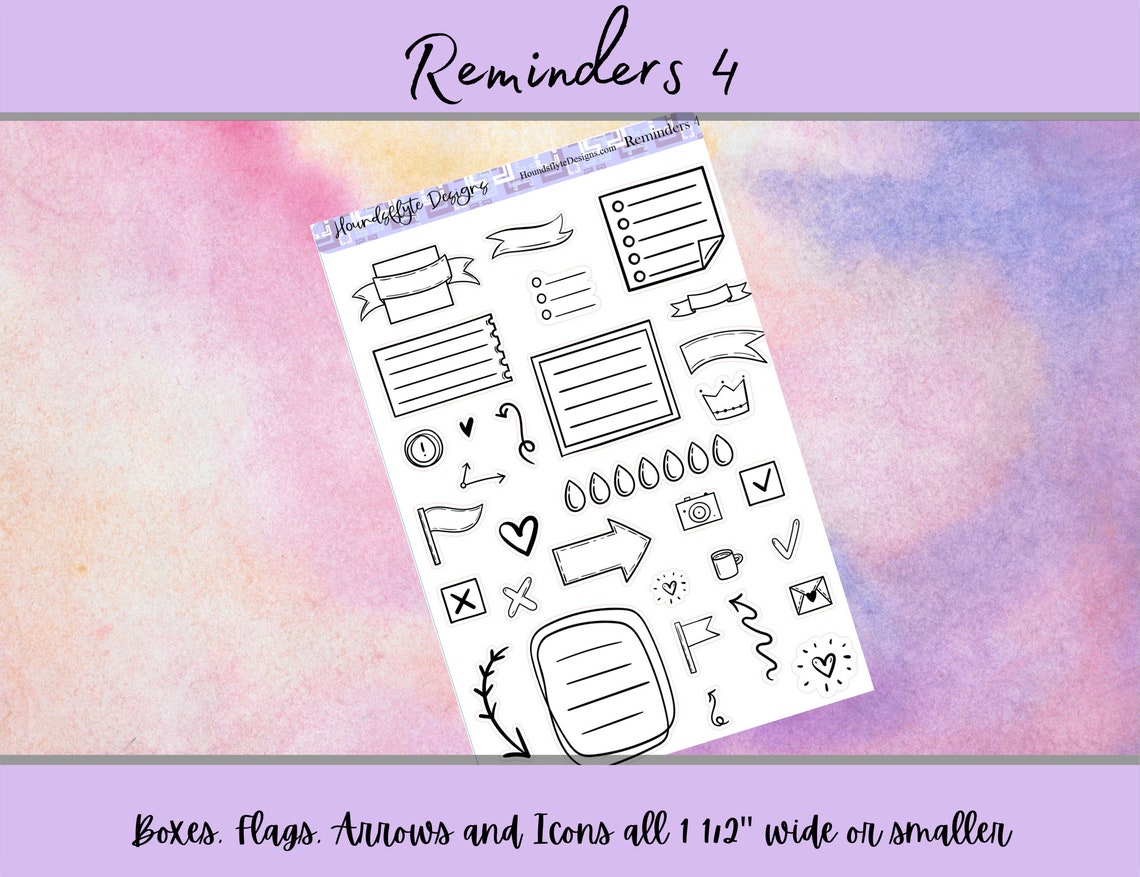 Planner Stickers Reminders - Etsy