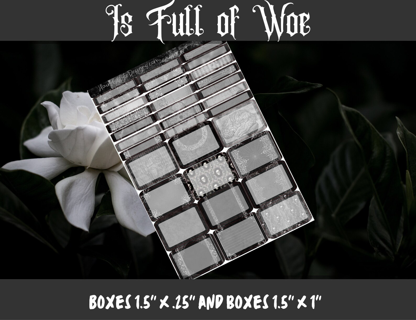 Planner Stickers - is Full of Woe - Etsy