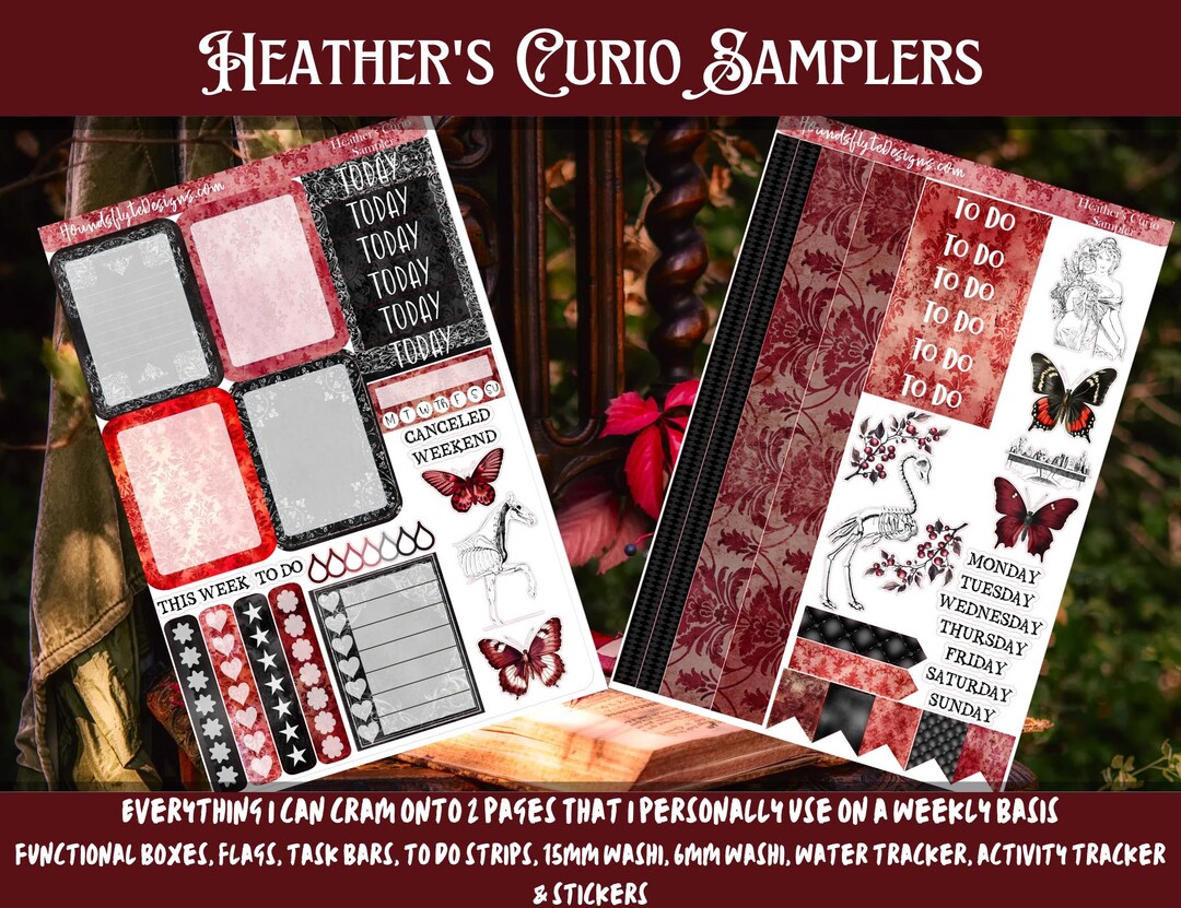 Planner Stickers - Heather's Curio Sampler - Etsy