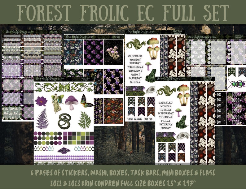 Planner Stickers Forest Frolic - Etsy