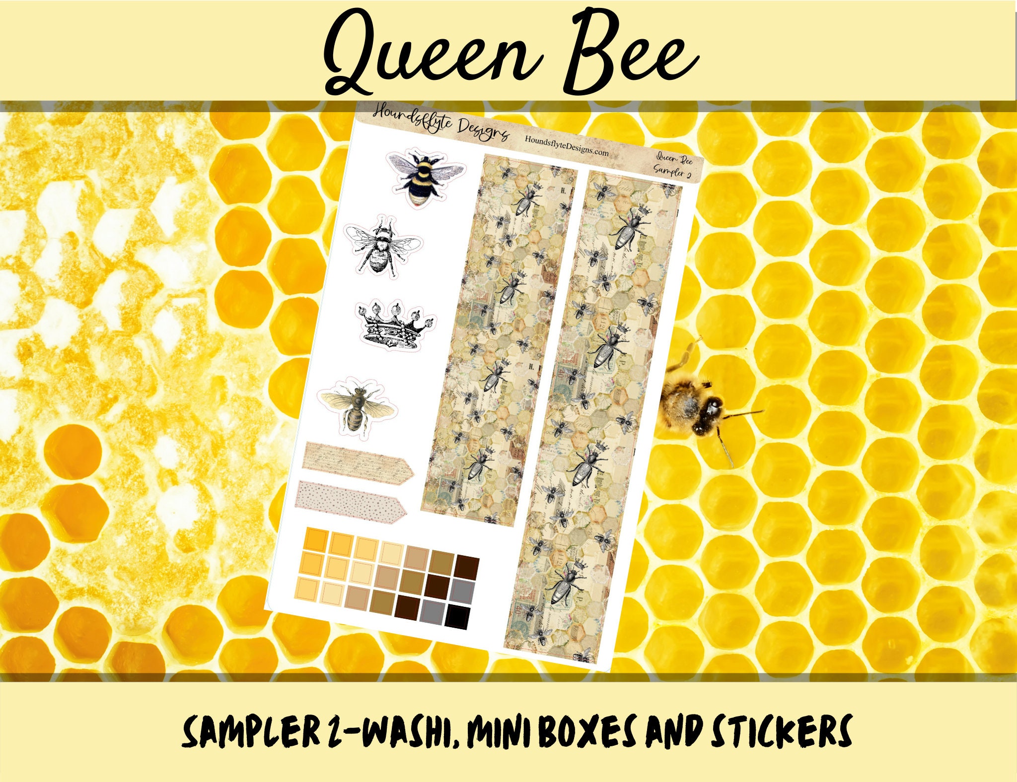 Planner Stickers Queen Bee | Etsy