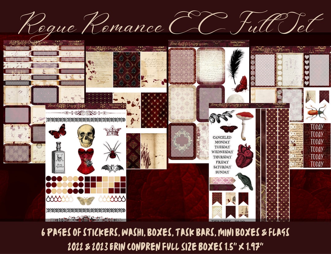 Planner Stickers - Rogue Romance - Etsy