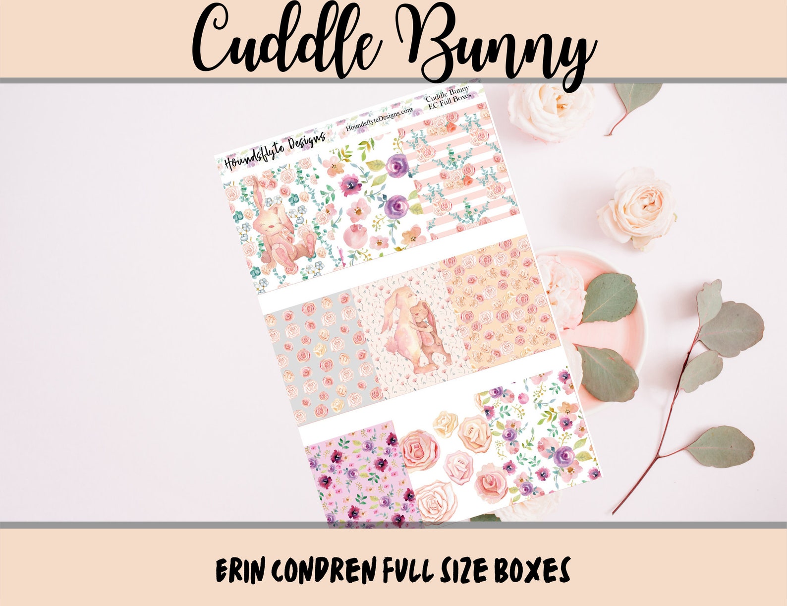 Planner Stickers Cuddle Bunny - Etsy