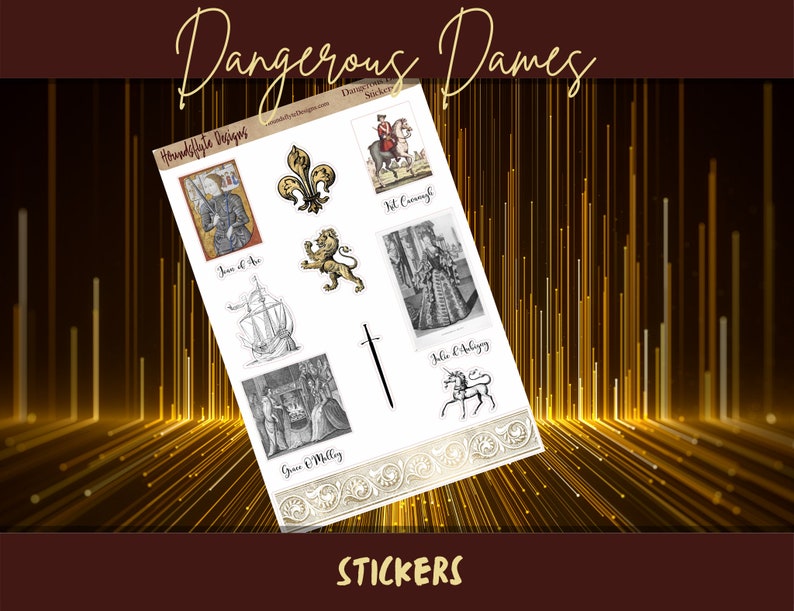 Planner Stickers - Dangerous Dames - Etsy
