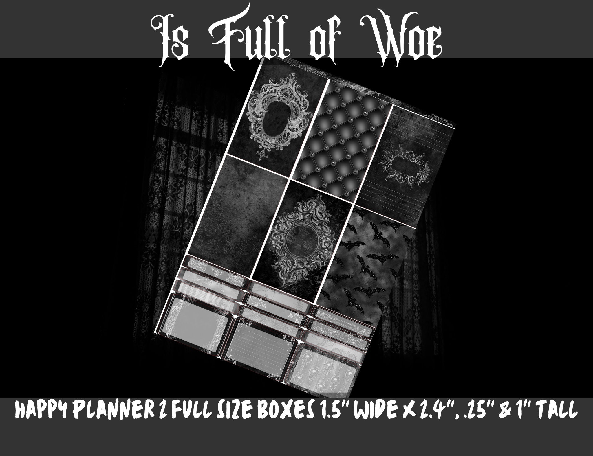 Planner Stickers - is Full of Woe - Etsy