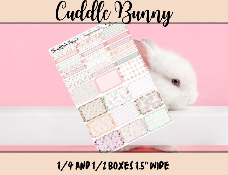 Planner Stickers - Cuddle Bunny - Etsy