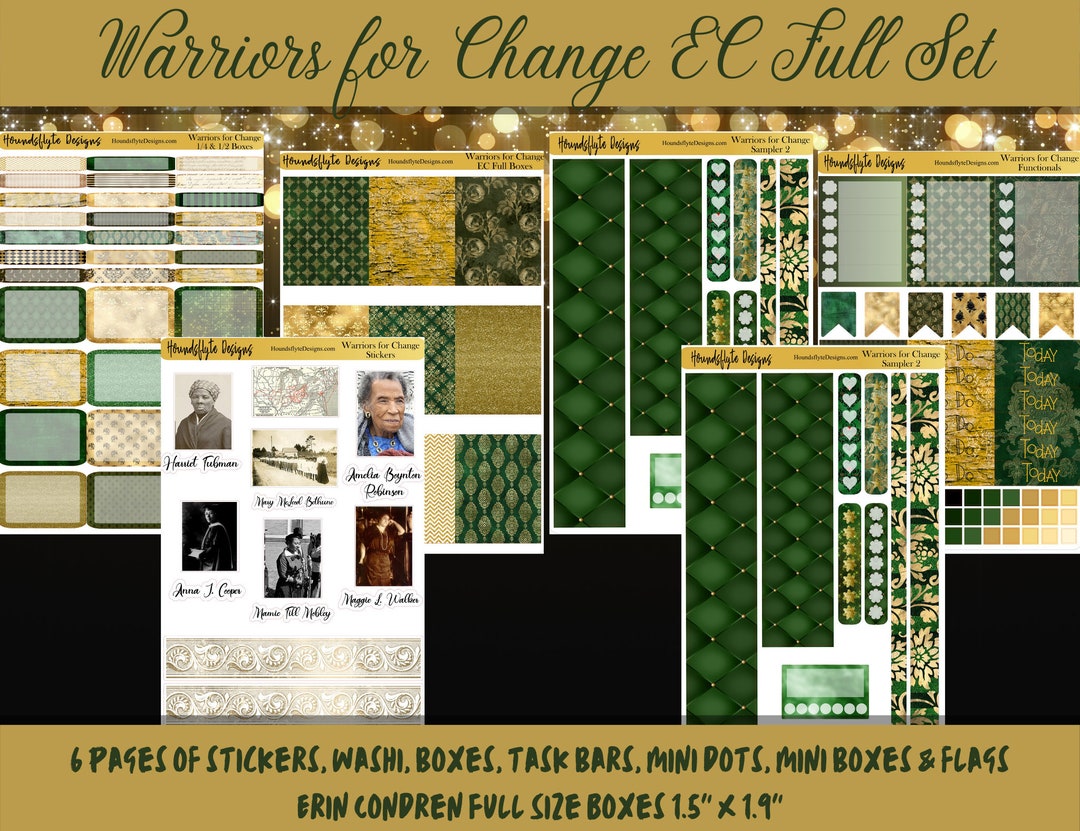 Planner Stickers - Warriors for Change - Etsy