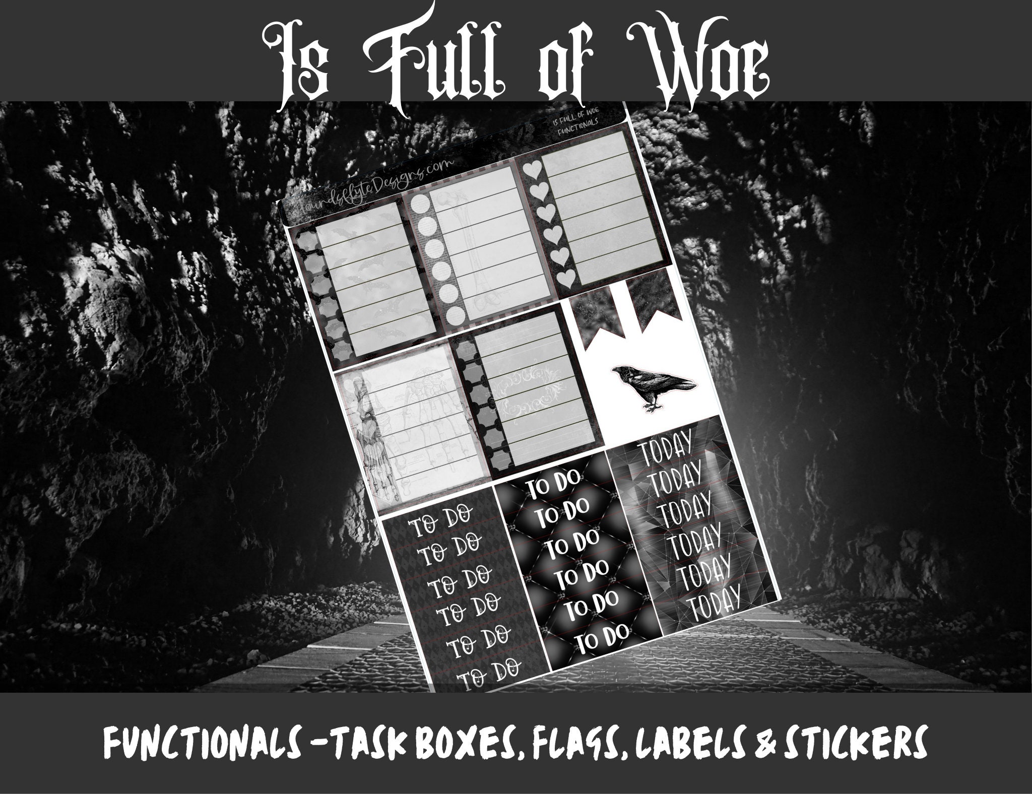 Planner Stickers - is Full of Woe - Etsy
