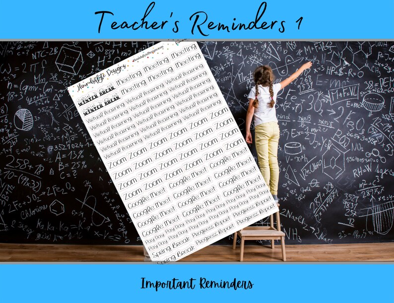 Planner Stickers Teacher's Reminders - Etsy