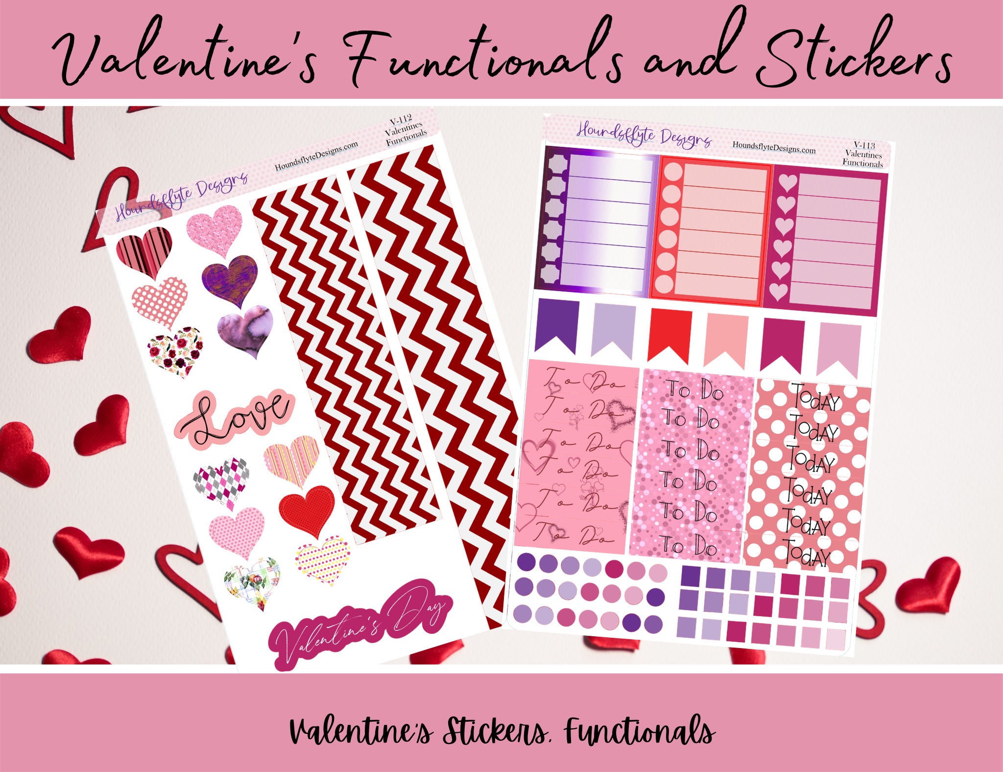 Planner Stickers Valentine's Day - Etsy