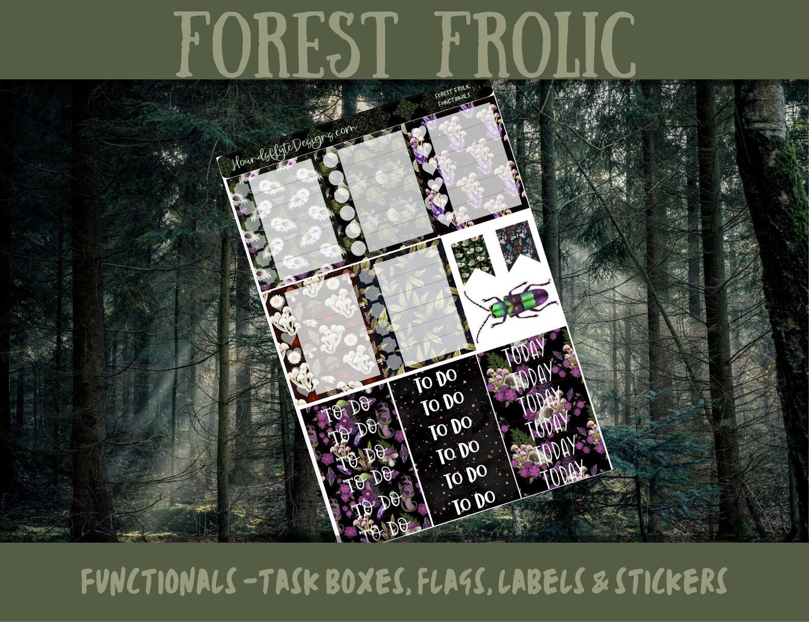 Planner Stickers Forest Frolic - Etsy