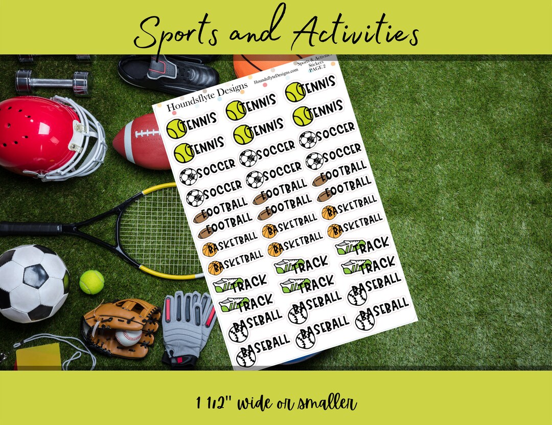 Planner Stickers Sports and Activities - Etsy