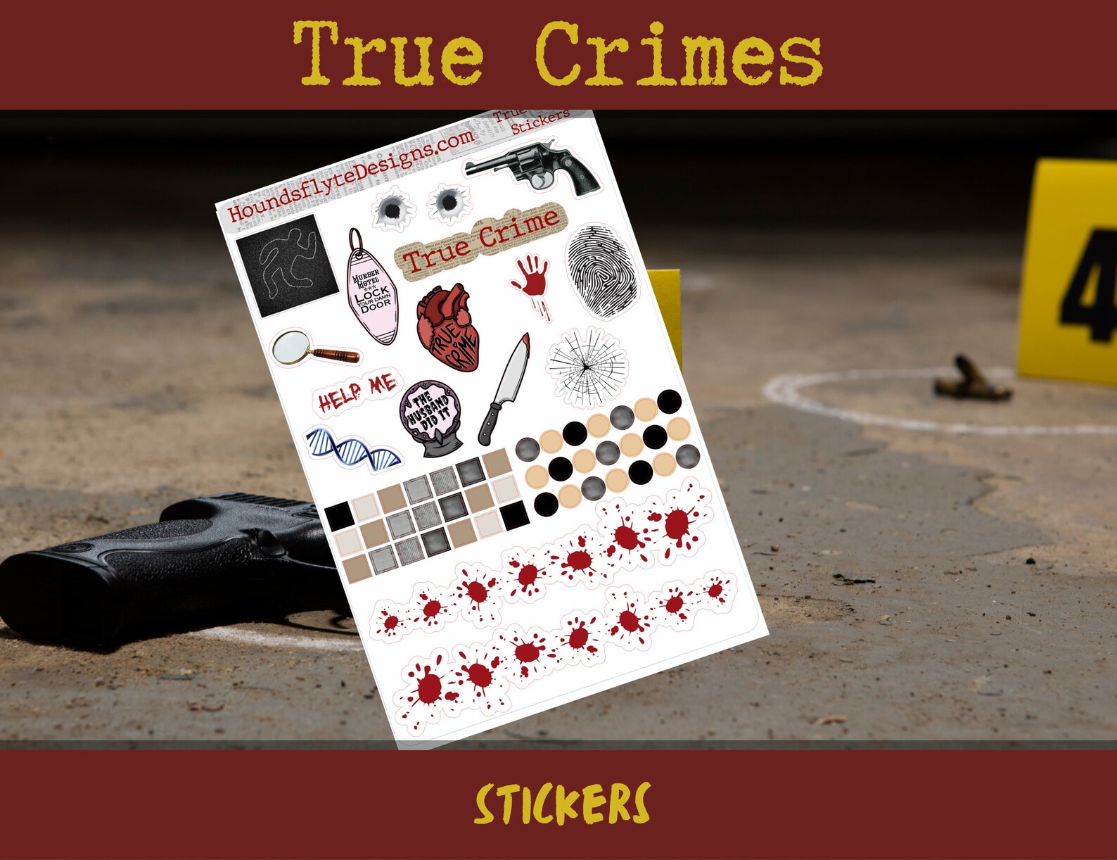 Planner Stickers - True Crime - Etsy