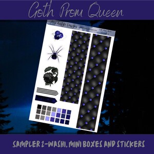 Planner Stickers - Goth Prom Queen - Etsy