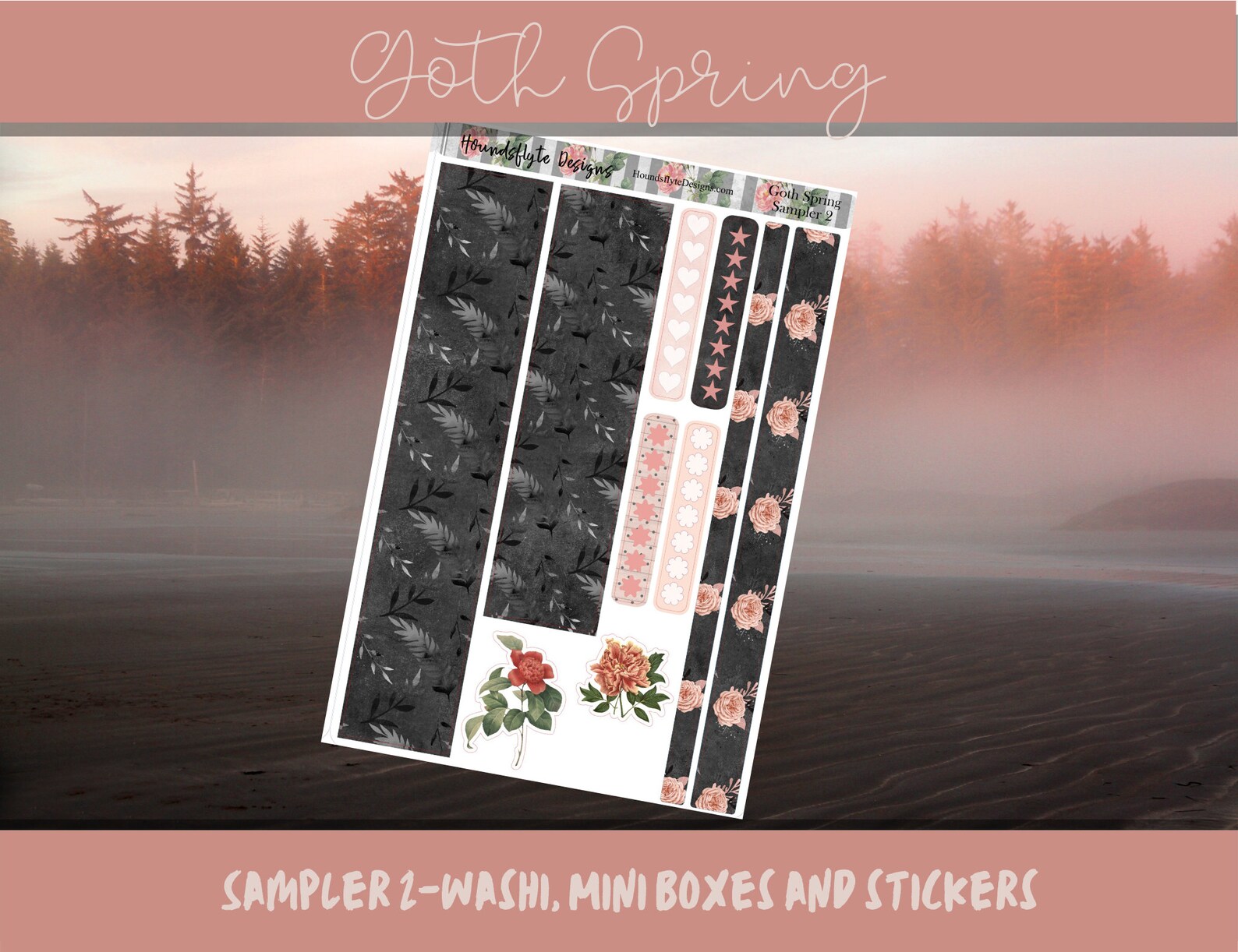 Planner Stickers - Goth Spring - Etsy