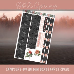 Planner Stickers - Goth Spring - Etsy