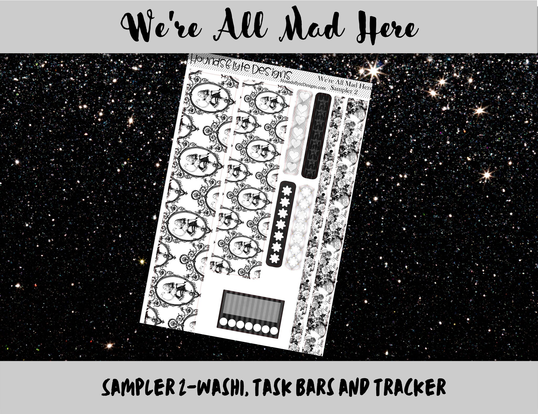 Planner Stickers We're All Mad Here | Etsy