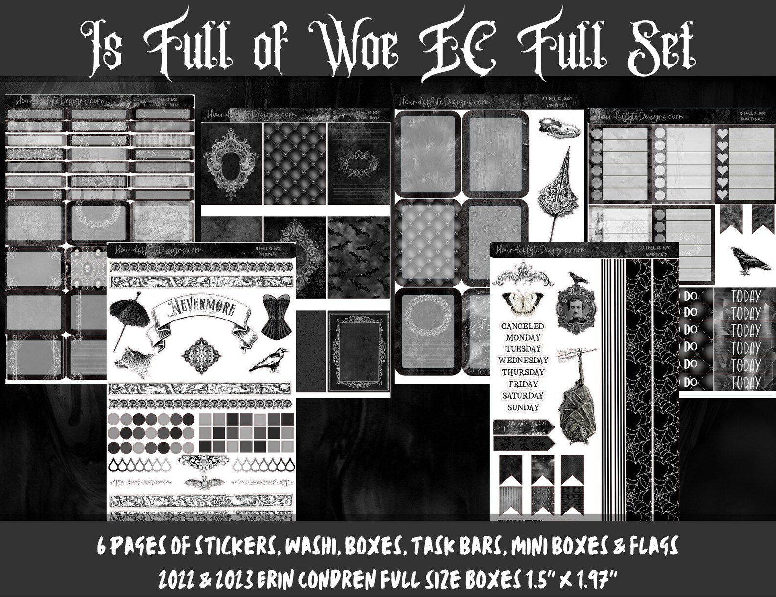 Planner Stickers - is Full of Woe - Etsy