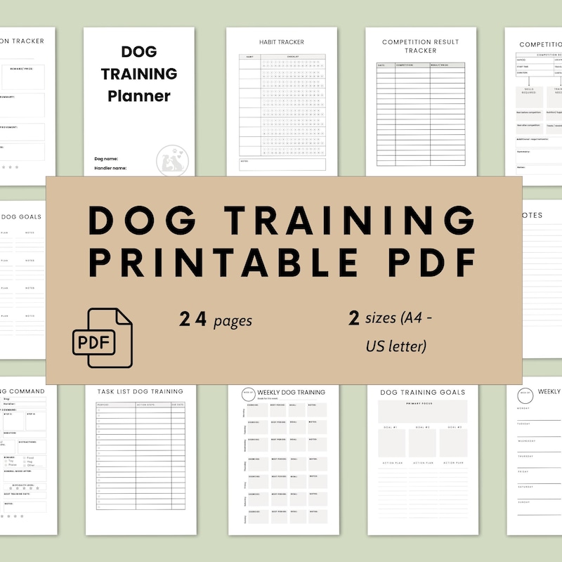 Dog Training Tracker - Etsy