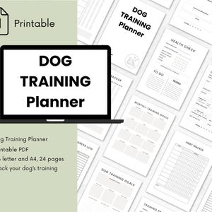 Dog Training, Agility, Planner, Printable PDF, Dog Schedule, Pet ...