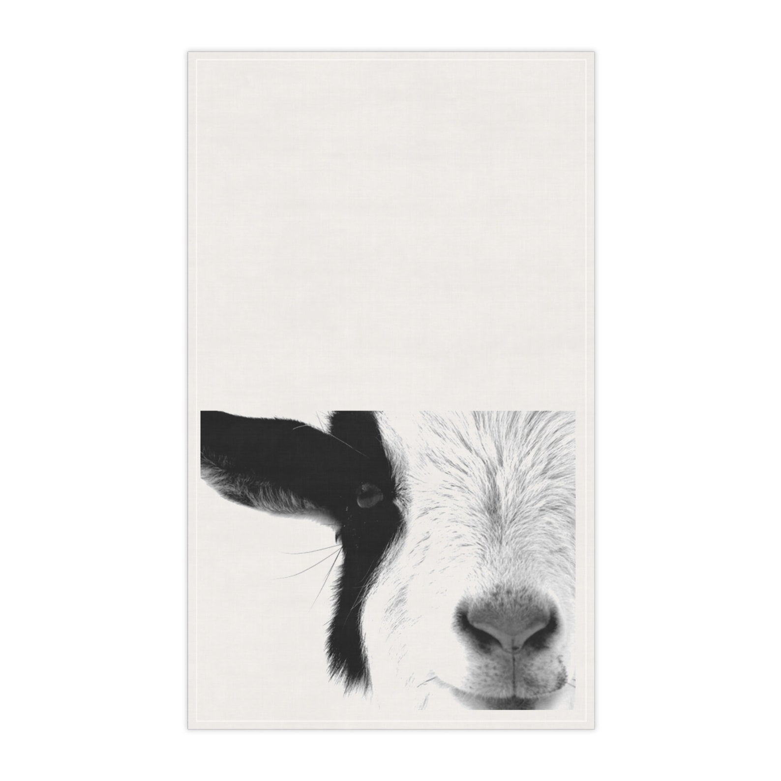 Goat Kitchen Towel, Goat Tea Towel or Dish Towel, Farm Animal Kitchen ...