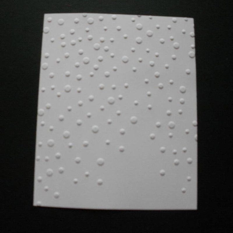 Snow Embossed Card Fronts - Etsy