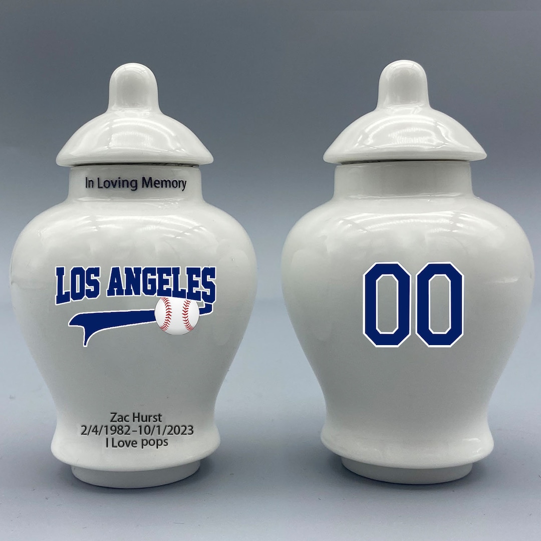 Mini Urn Baseball Team Thematic for Custom Any Name and Number Custom ...