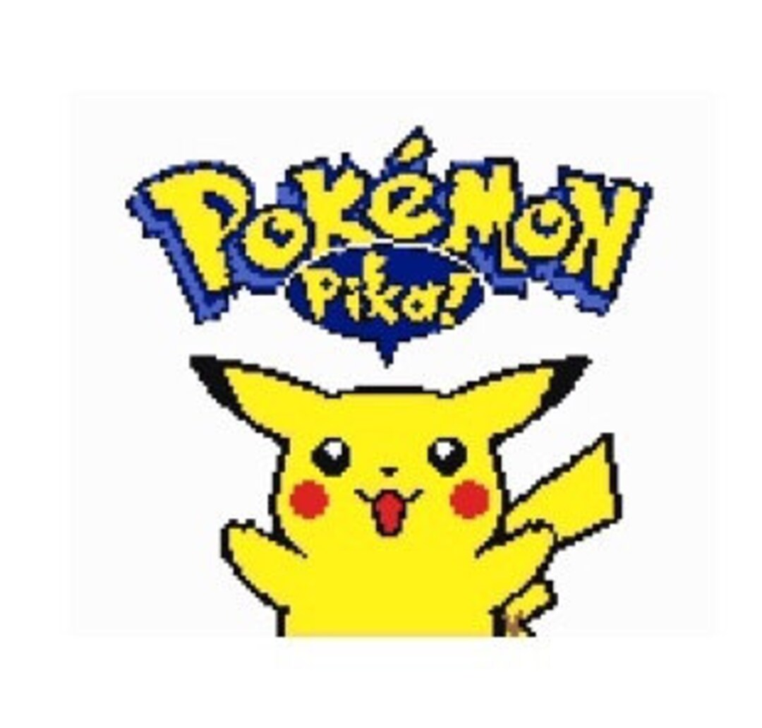 Pokemon Pikachu Large Cross Stitch Graph Pattern - Etsy