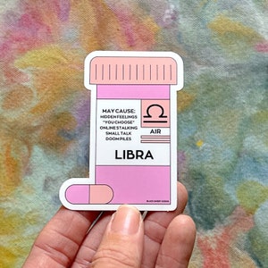 Zodiac Sign Pill Bottle -funny/adhd/astrology/aries/taurus/gemini ...