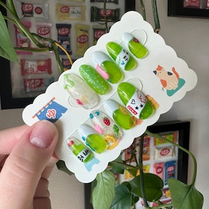 Soju Summer Press on Nails | Luxury Nails | Handmade Set | Custom | 3D ...