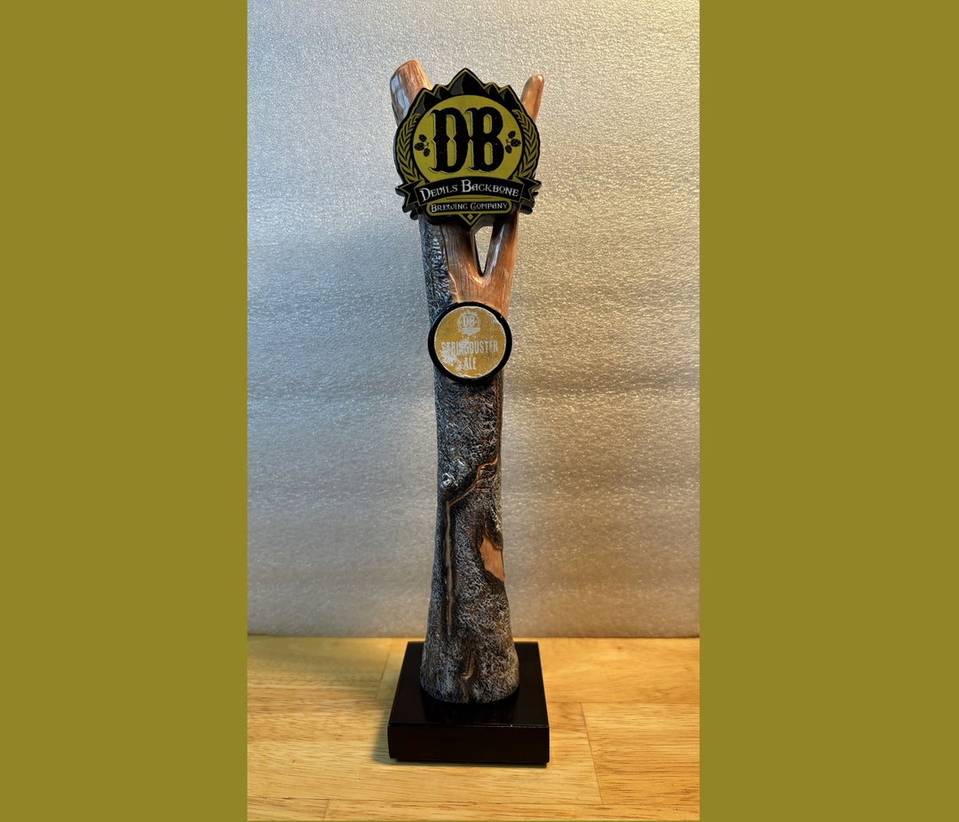 945 Original Figural DEVIL'S BACKBONE BREWING Beer Tap Handle W ...