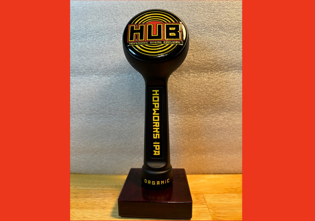 925 - Original Hopworks Urban Brewery "hub" Organic IPA Beer Tap Handle ...