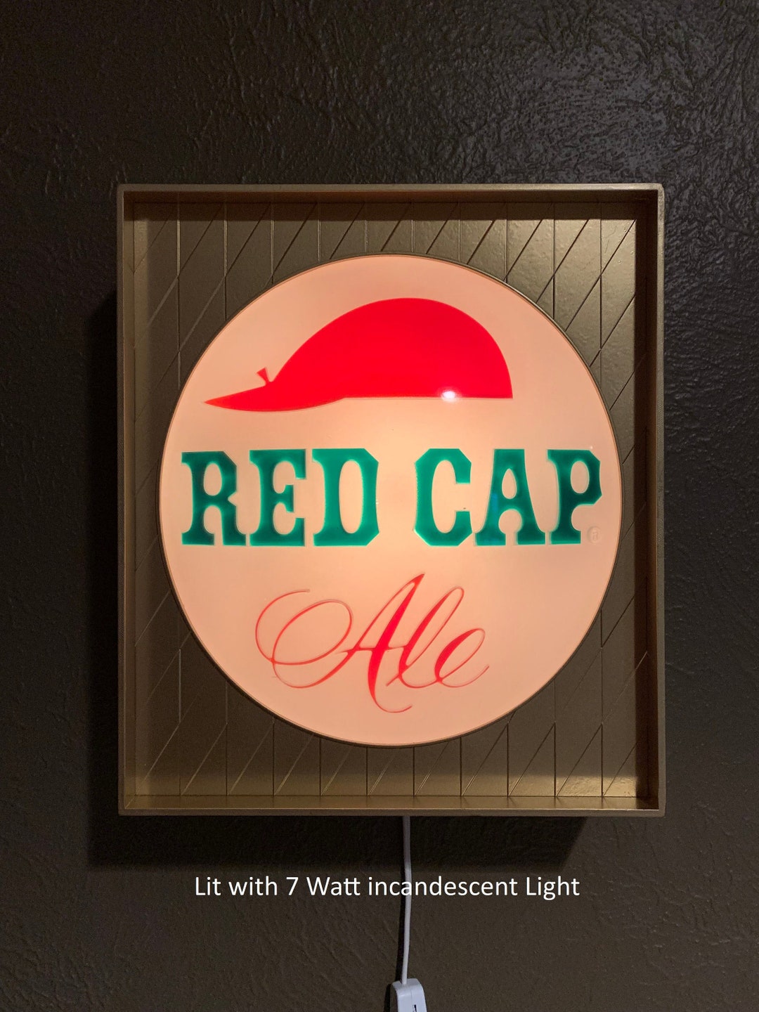 1997 - Vintage 1950's Carling's RED CAP ALE Sign! Cleaned/refurbished ...