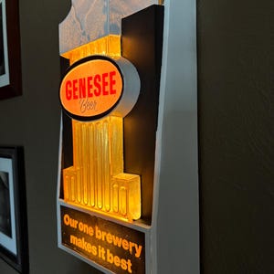 2326 - Vintage GENESEE Lighted Beer Sign - READ - Etsy