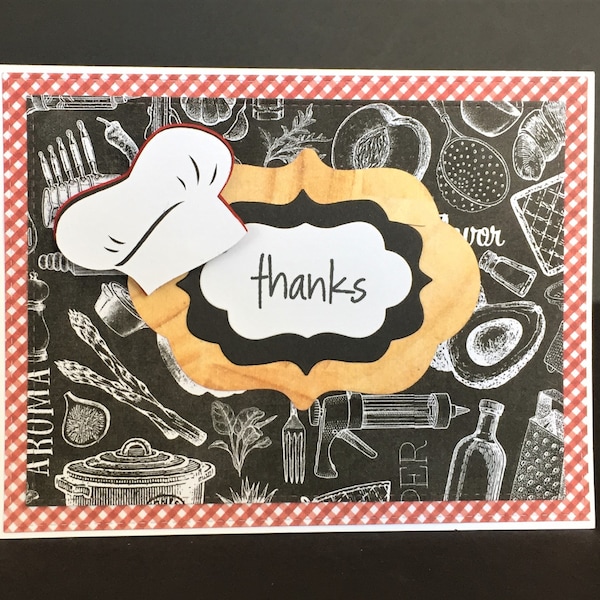 Chef Thank You Card - Etsy