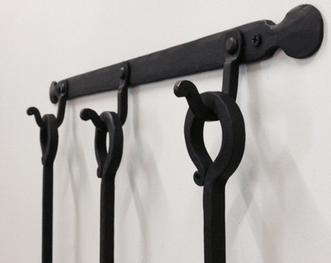 Minimalist Fireplace Tool Set W Wall Mount, Lifetime Guarantee - Etsy